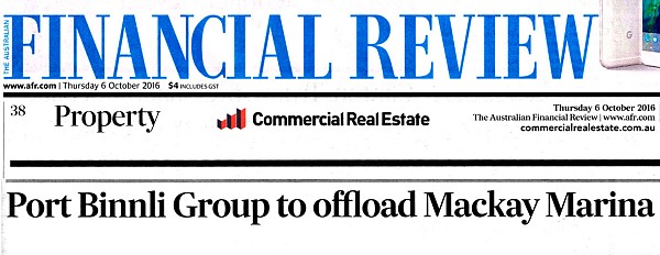 Port Binnli Group to offload Mackay Marina